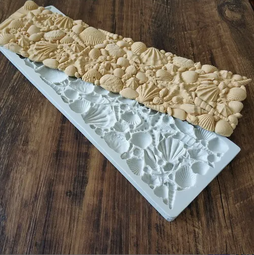 Seashell Border Silicone Mold – Cake Central Barbados