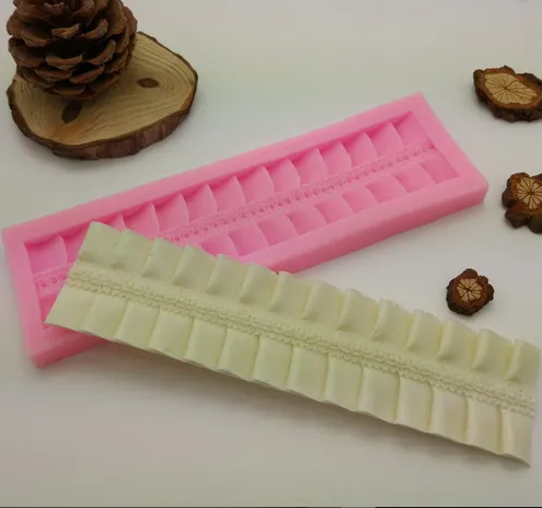Folded Fabric Border Silicone Mold – Cake Central Barbados