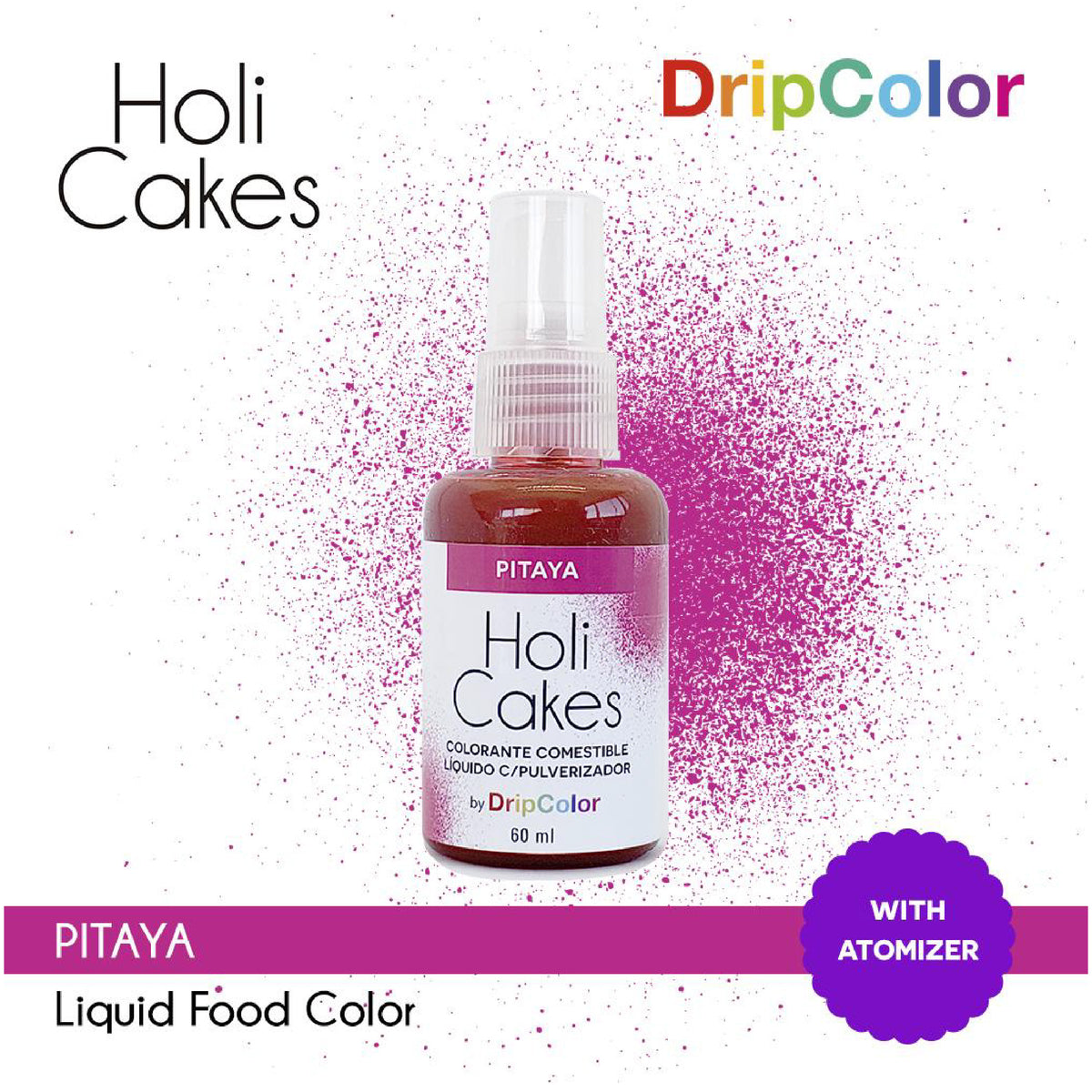 PITAYA PINK Holi Cakes Spray Cap Color – Cake Central Barbados